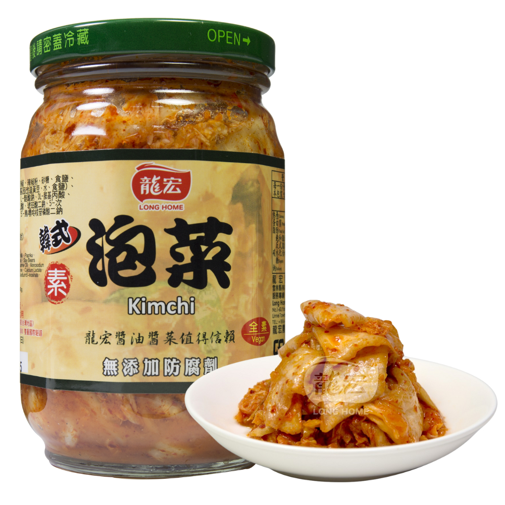 【君內商行】龍宏 素韓式泡菜 390g 雲林特產 西螺名產 素食 現貨 | 蝦皮購物