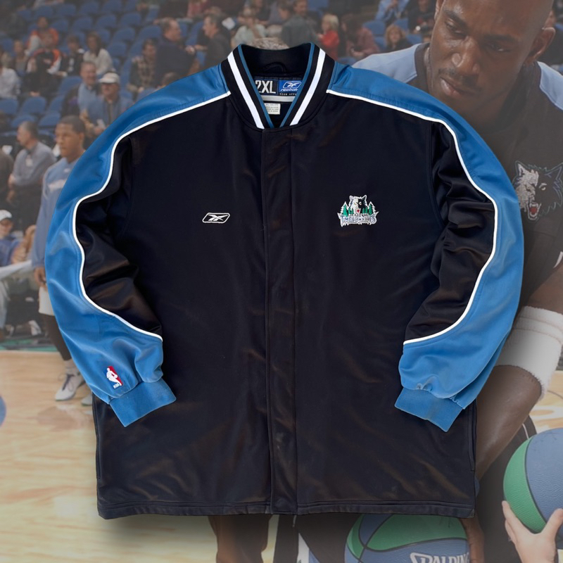 Timberwolves 2004/05 Warm Up Jacket 🐺 Reebok 灰狼隊 熱身外套 NBA 外套 | 蝦皮購物