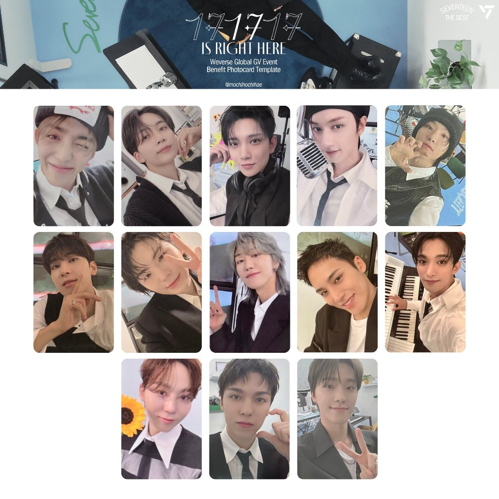 SEVENTEEN 17 is right here 精選輯 GV 特典 自拍卡 小卡 手機支架 | 蝦皮購物