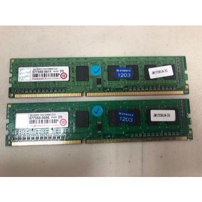 二手創見DDR3 1333 2G 記憶體(兩隻一起賣100 跑雙通道) | 蝦皮購物