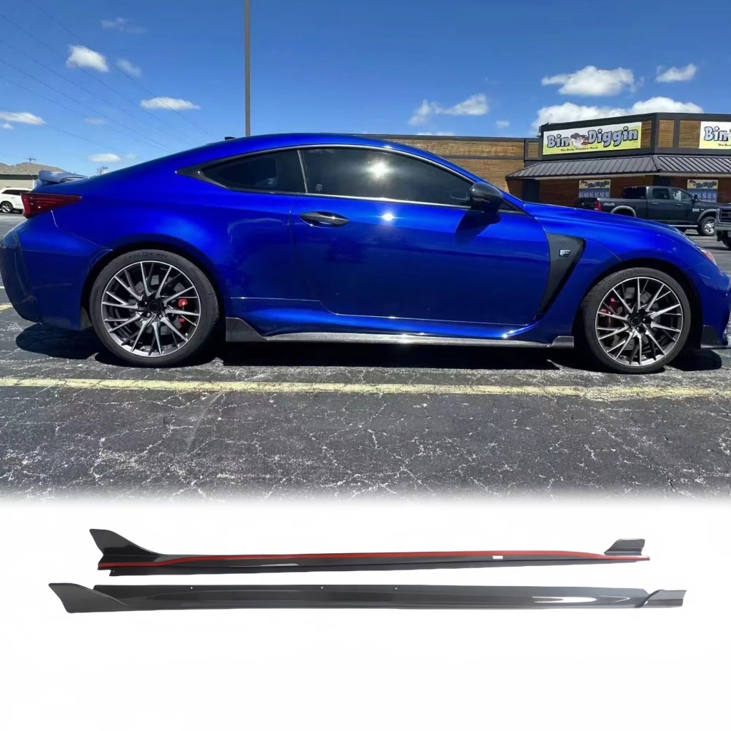 適用於15-18 Lexus RC F 碳纖維-濕碳側裙 RCF升級濕碳側裙 碳纖側裙側擾流板包圍套件 | 蝦皮購物