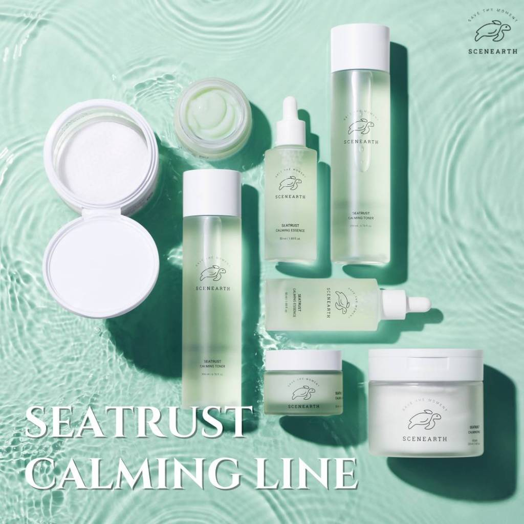 SCENEARTH Seatrust 護膚4件 | 柚子乳霜+水潤精華液+舒緩爽膚水+舒緩乳霜 | 保濕修復 緊致舒緩 | 蝦皮購物