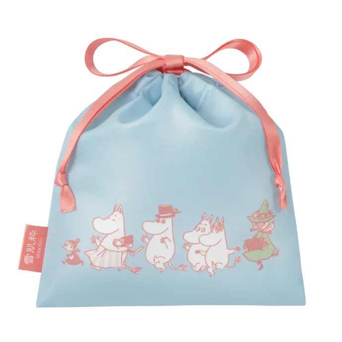 ♡Gracieux♡ 日本 MOOMIN 嚕嚕米 小不點 束口袋 收納袋 小物袋 7-11限定 kose高絲雪肌粹 | 蝦皮購物