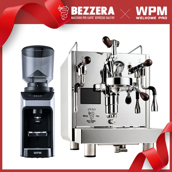BEZZERA 貝澤拉 Flow Control Duo MN雙鍋半自動咖啡機+WPM ZD-17OD 磨豆機優惠組合 | 蝦皮購物