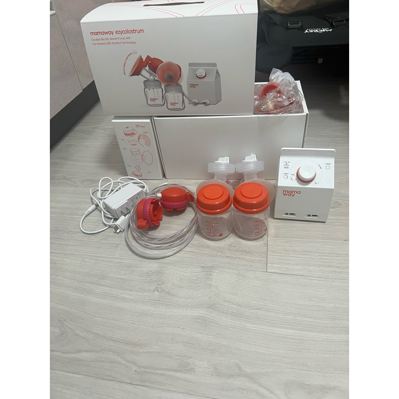 Mamaway EzyColostrum電動雙邊熱敷吸乳器3.0(9成5新） | 蝦皮購物