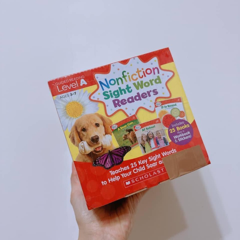 [全新]NONFICTION SIGHT WORD READERS LEVEL A B C D 一組四盒共100本 | 蝦皮購物