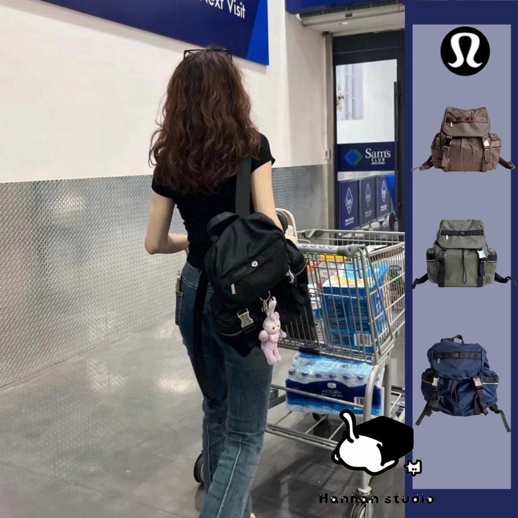 🇰🇷韓國免稅 Lululemon 露露 多功能雙肩背包 25L/14L 超輕 戶外 大容量 防水 旅遊登山後背包 | 蝦皮購物