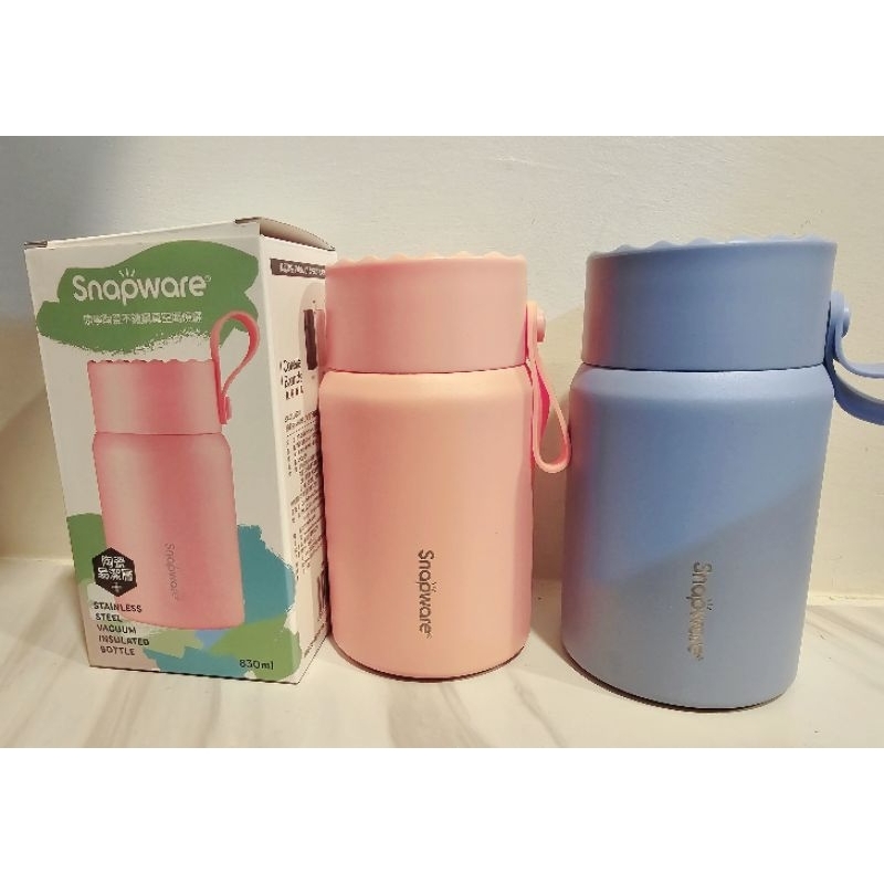 全新 康寧 Snapware 陶瓷不鏽鋼真空保冰食物罐830ml | 蝦皮購物