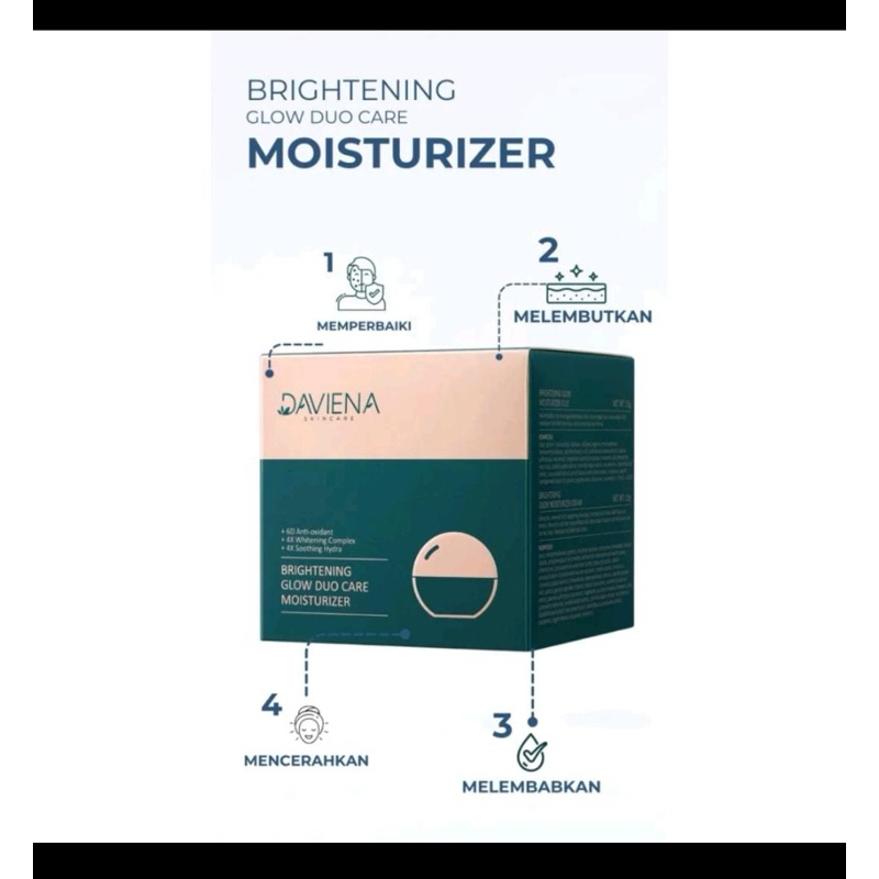 DAVIENA duo moisturizer 2in1 siang malam (ready) | 蝦皮購物