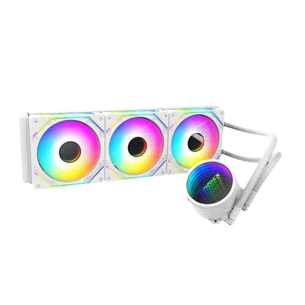 AINAR 艾納爾 BE-COOLING 360 白色 一體式水冷 ARGB 雙平台 搭載神光同步技術，結合PWM智能溫 | 蝦皮購物