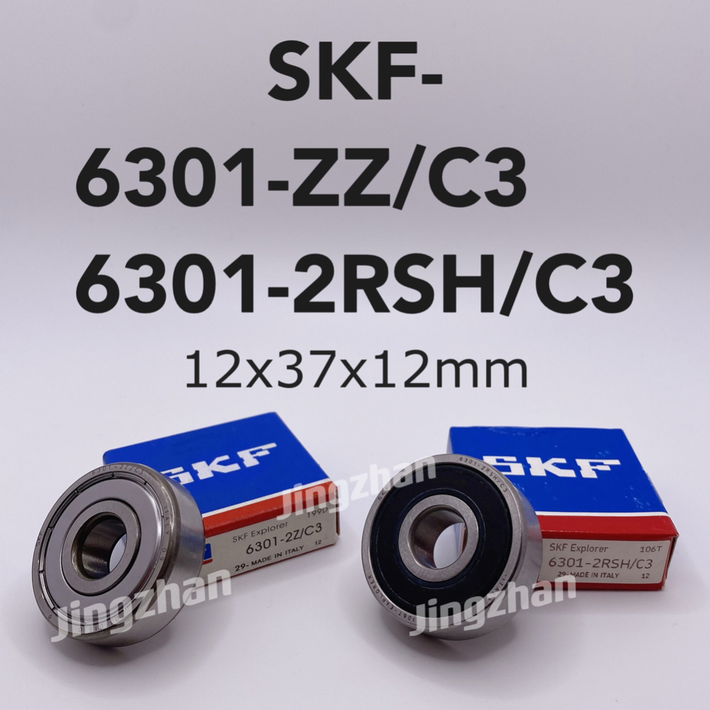 新賣場 SKF-6301-2Z/C3 SKF-6301-2RSH/C3滾珠軸承 培林原廠正品 12x37x12 | 蝦皮購物