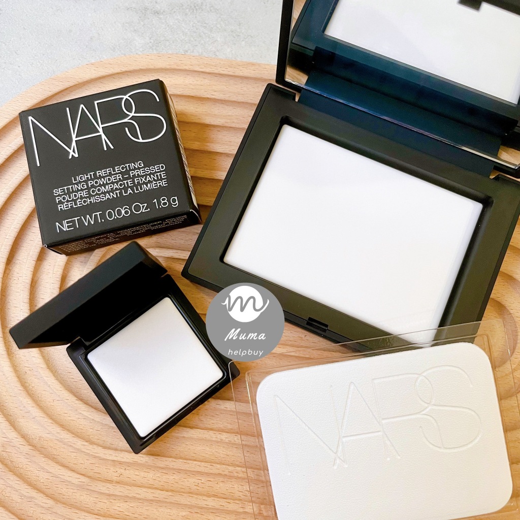 沐媽☀️正品開發票 NARS 裸光 蜜粉餅 星雲紫 裸光幻彩蜜粉餅 10g 大白餅小白餅 3g 1.8g 迷你 粉撲 | 蝦皮購物