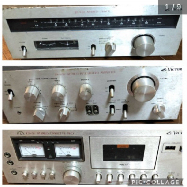 VICTOR 日本勝利音響：KD-31卡帶錄放音機；JA-S31 綜合擴大機；JT-V31 AM/FM收音機 | 蝦皮購物