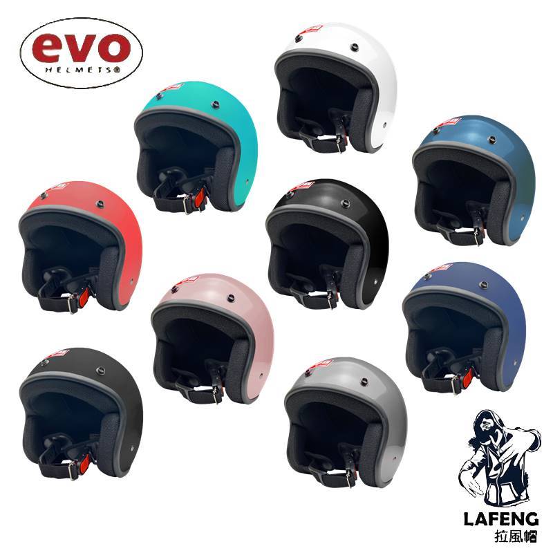 🔥拉風帽🔥EVO 安全帽 CA310 小帽 復古安全帽 半罩安全帽 機車安全帽 三扣環設計 CNS安全認證 | 蝦皮購物