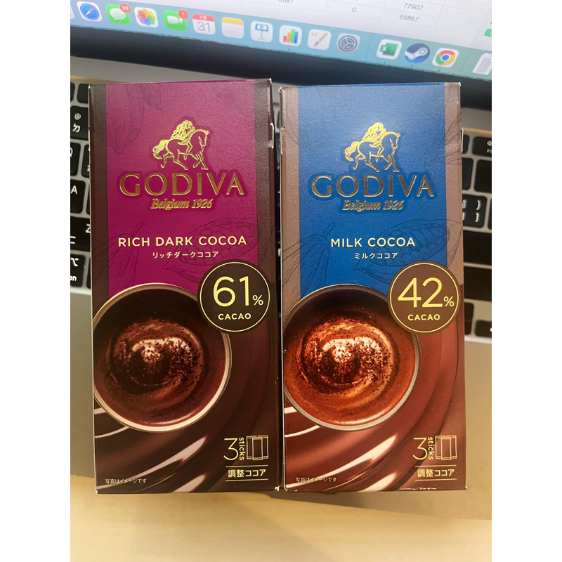 [甜點貓現貨]godiva 可可粉 巧克力粉 61% 42% 3入 | 蝦皮購物