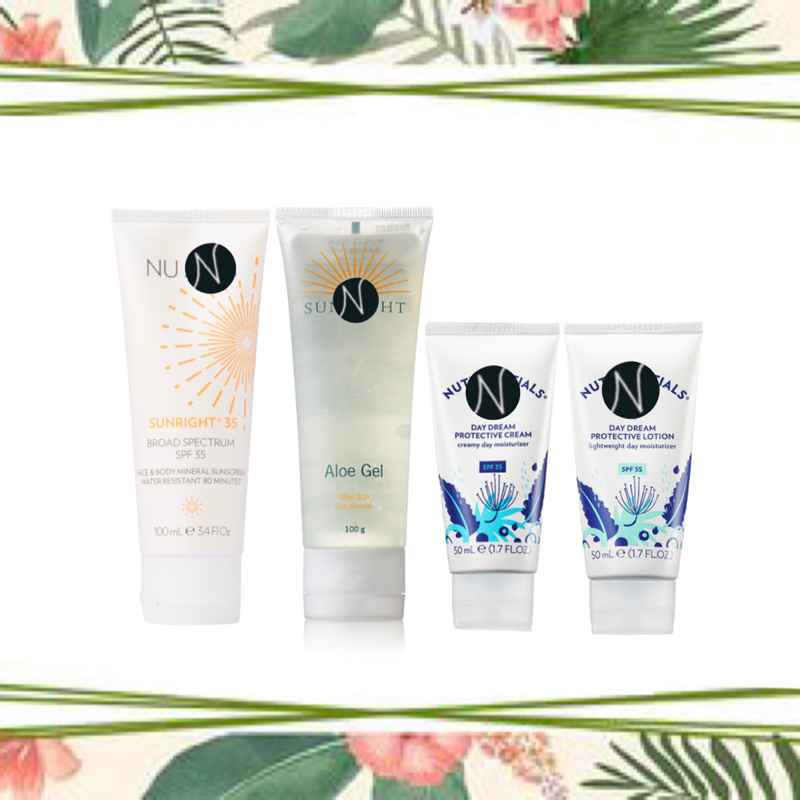 NUSKIN 防曬系列— 曬麗勻礦物防曬乳SPF50、防光肌密日間防護乳、蘆薈曬後修護露 — 台灣公司貨 | 蝦皮購物