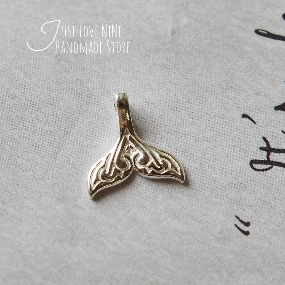 J.L.N.S925純銀系列 花紋魚尾吊飾一個 | 蝦皮購物