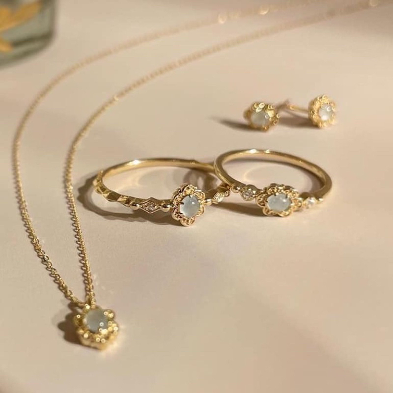 *誠徵！！！Agete Nojess 海藍寶小花戒指 日牌輕珠寶 | 蝦皮購物