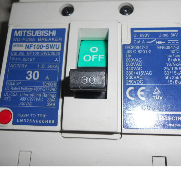 日本 三菱 斷路器 NF100-SWU 3P 30A 3P 75A (D2) | 蝦皮購物