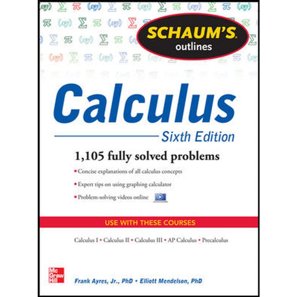 【胖橘子】SCHAUM'S OUTLINE OF CALCULUS 6/E 2012 9780071795531 | 蝦皮購物