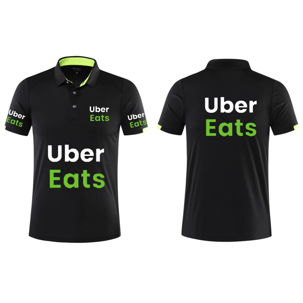 客製化POLO衫外送員uber eats工作服 吸溼透氣排汗衫 拼色方格速乾翻領短袖 團服訂製印製刺綉電繡 男女活動服 | 蝦皮購物