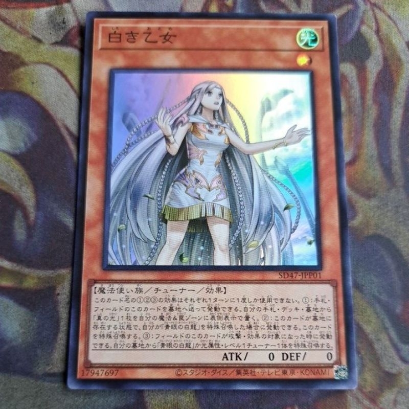 卡片屋 遊戲王 亮面 白之少女 SD47-JPP01 | 蝦皮購物