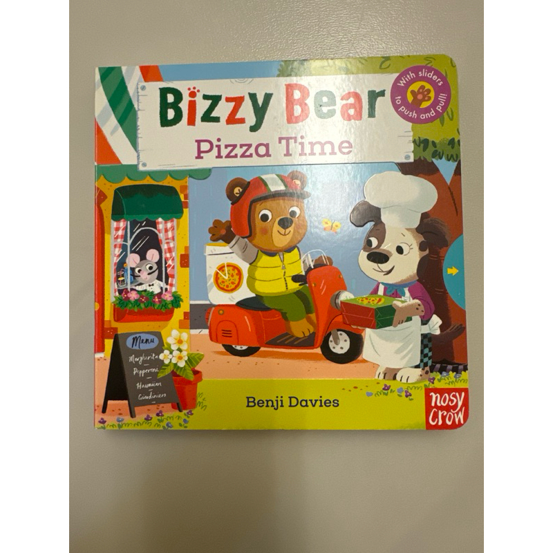 【二手書】Bizzy Bear:Pizza Time 忙碌小熊 小熊要來做披薩了！ 硬頁拉拉書 *附音檔QRCode | 蝦皮購物