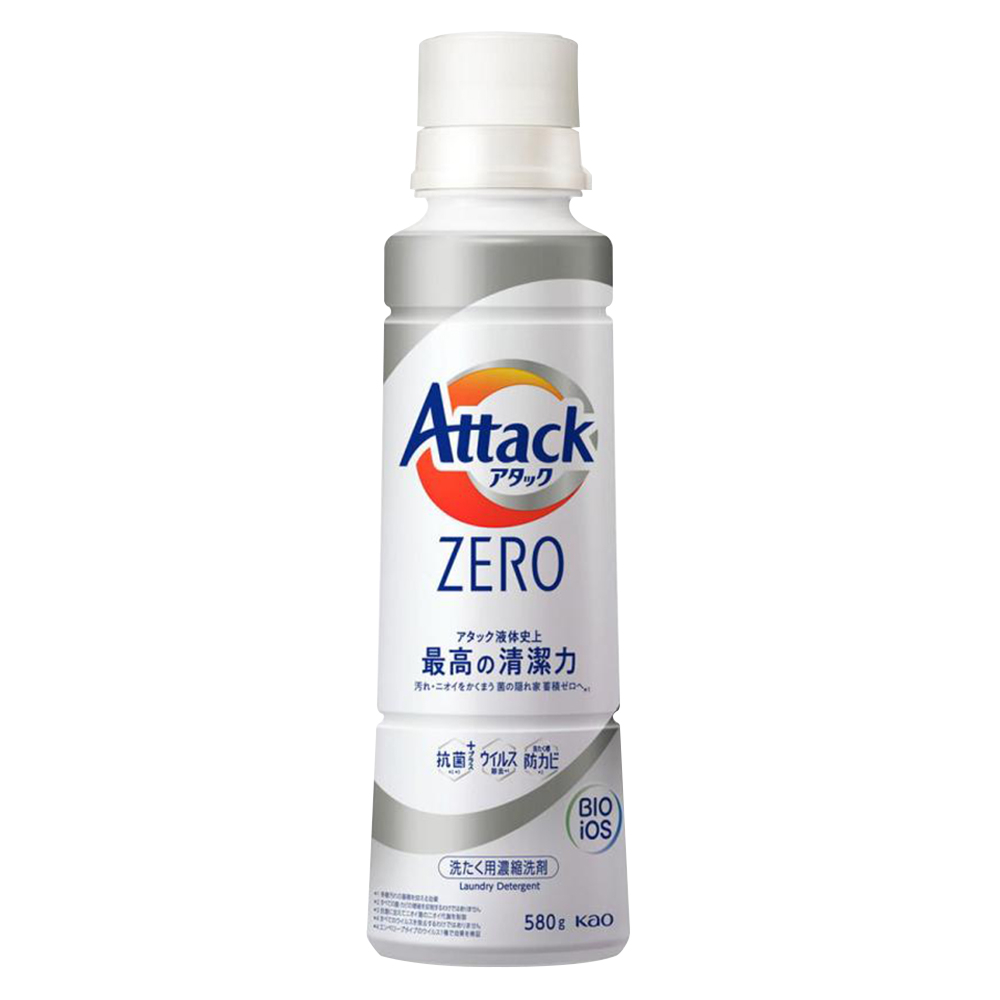 日本 花王 Attack ZERO 超濃縮洗衣精 直立式 滾筒式 室內晾乾 消臭型 380g 580g 大容量 雷老闆 | 蝦皮購物