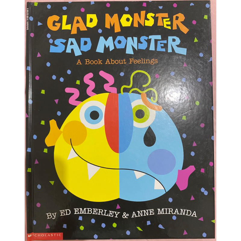 Glad Monster, Sad Monster 情緒繪本 翻翻書 面具書 二手書 | 蝦皮購物