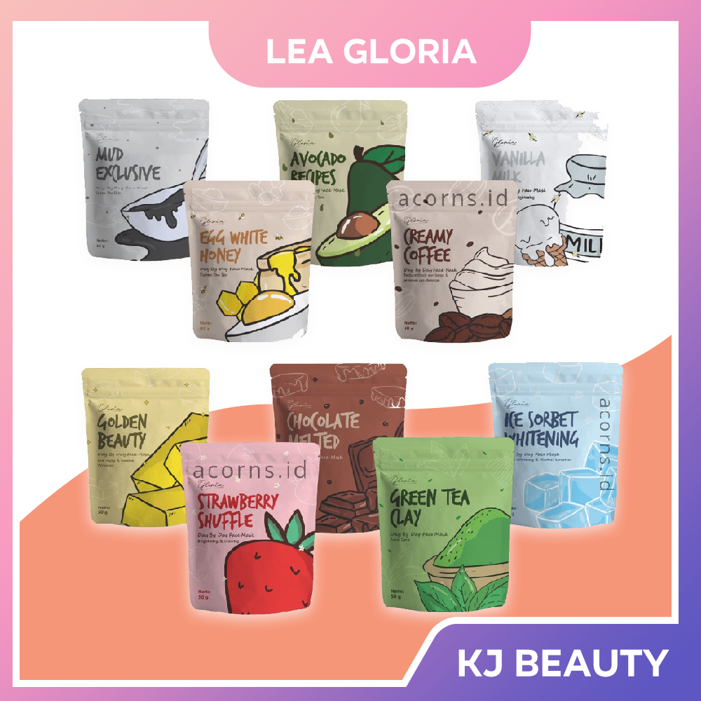 MASKER WAJAH ORGANIK BY LEA GLORIA 50g Lulur 20g | 蝦皮購物