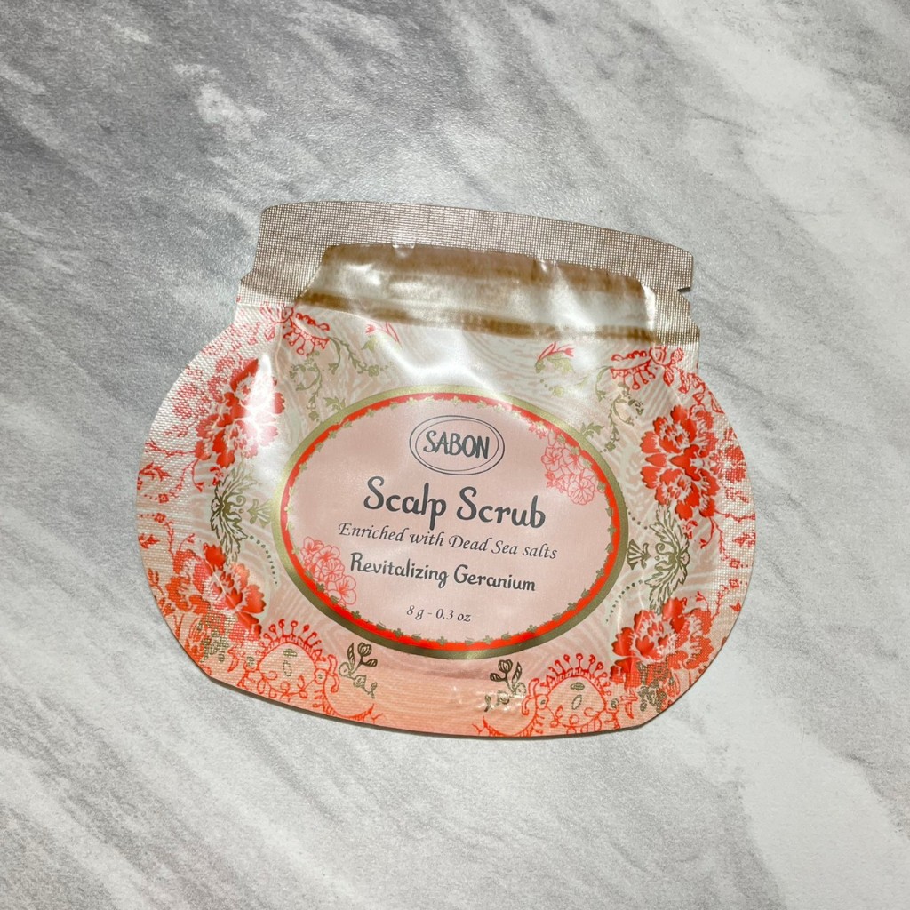 SABON 賦活天竺葵 死海鹽頭皮磨砂膏 8g 效期至2027/02 髮品 | 蝦皮購物