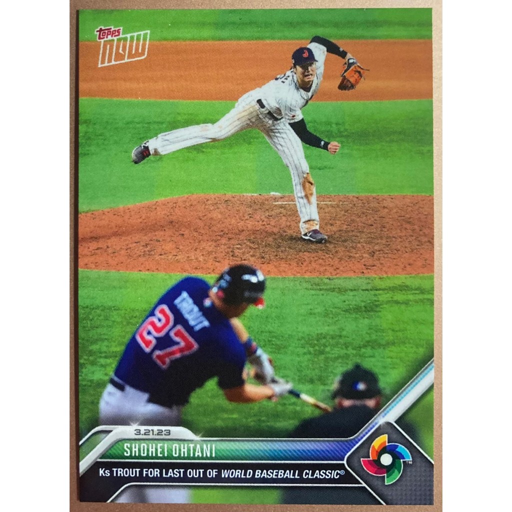 2023 Topps WBC Shohei Ohtani 大谷翔平 VS Mike Trout 普卡 | 蝦皮購物
