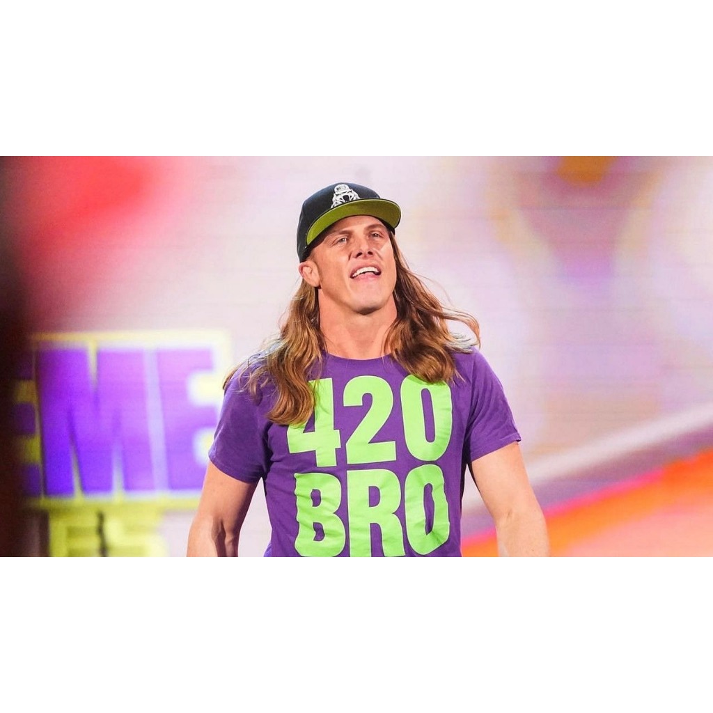 [美國瘋潮]正版 WWE Matt Riddle 4:20 Bro T-Shirt 吞雲吐霧420好兄弟紫色款衣服特價 | 蝦皮購物