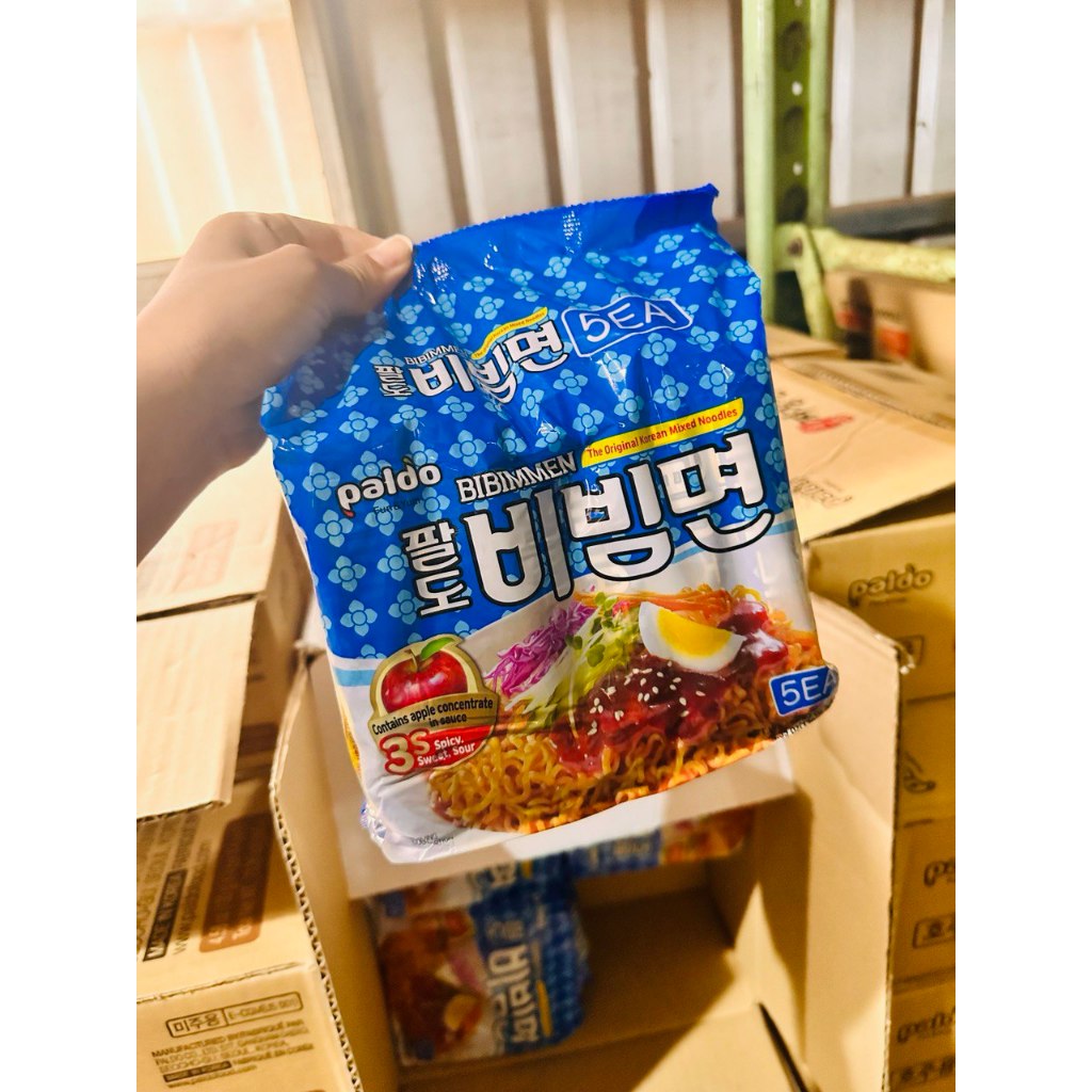 荳芽小舖 韓國熱銷涼拌麵 Paldo 八道 韓國乾拌麵(130g*5入) | 蝦皮購物