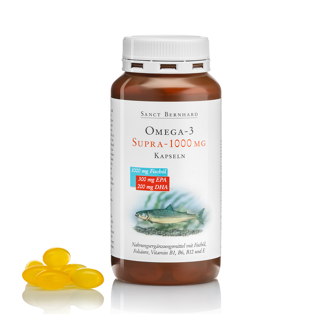 原廠 聖伯納德Sanct Bernhard魚油Omega-3 1000mg(120粒/罐)高單位膠囊 德國百年草本【力鼎 | 蝦皮購物