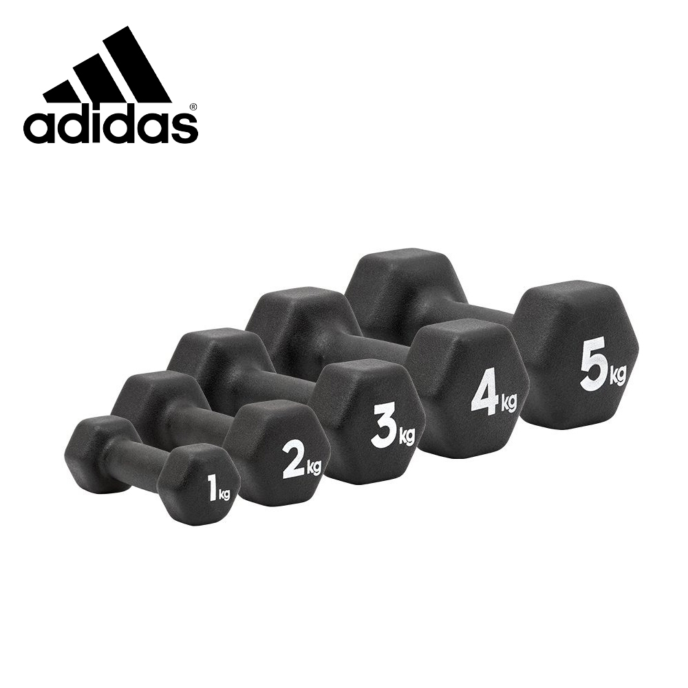 ADIDAS 六角健身啞鈴 一組2入 啞鈴 愛迪達 健身 健身啞鈴 二頭肌訓練 ADWT-11 23FW | 蝦皮購物