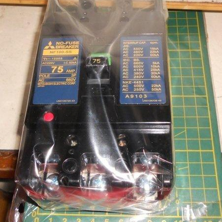 日本 三菱 Breaker斷路器NF100-CS NF100-SS NF100-HS 3P 15A-100A無熔絲開關 | 蝦皮購物