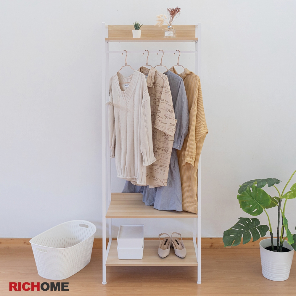RICHOME 福利品 WA-223 凱德琳小衣櫥架 置物架 玄關 掛衣架 開放式衣櫥 更衣室 衣帽間 衣帽架 近全新 | 蝦皮購物