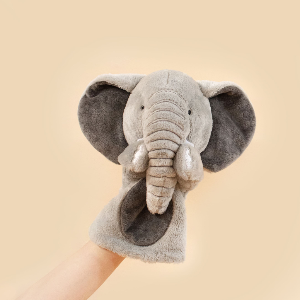 SimpliCute | Toby the Elephant Hand Puppet 大象手偶 | 蝦皮購物