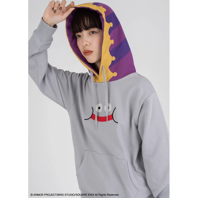 【現貨】日本品牌 graniph x 勇者鬥惡龍 金屬史萊姆大王 長袖連帽上衣 帽T DQ+g メタルキング | 蝦皮購物