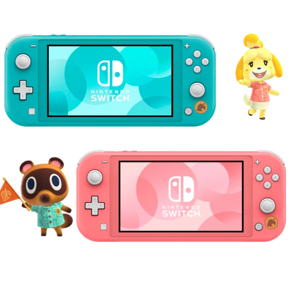 【電玩批發商】NS Switch Lite 主機 動物森友會 Lite森友機 森友機 夏威夷花紋 豆狸機 西施惠機 | 蝦皮購物