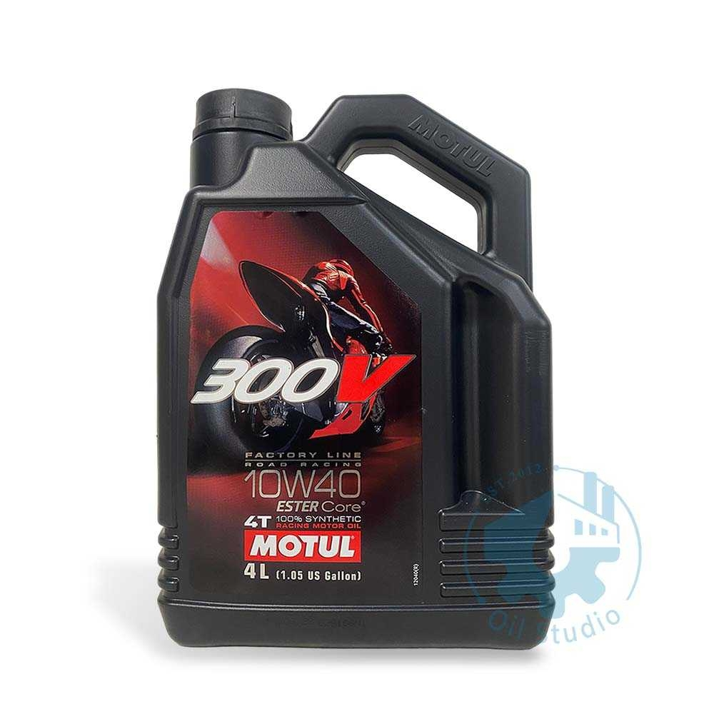 《油工坊》MOTUL 300V 4T FL ROAD RACING 10W40 4L/法 | 蝦皮購物