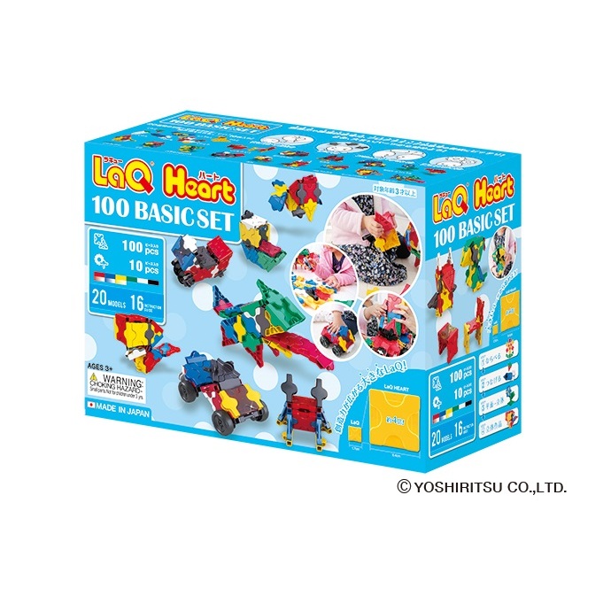 【LaQ】 LAQ巨拼100(100pcs+10pcs) 日本製造立體3D拼接積木/益智玩具/台灣獨家 | 蝦皮購物