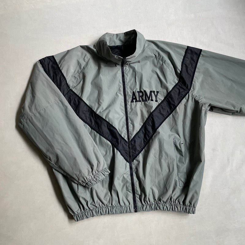 美軍公發 US Army IPFU Jacket 防潑水尼龍 透氣網眼內裡 反光條 軍用 風衣 運動外套 vintage | 蝦皮購物