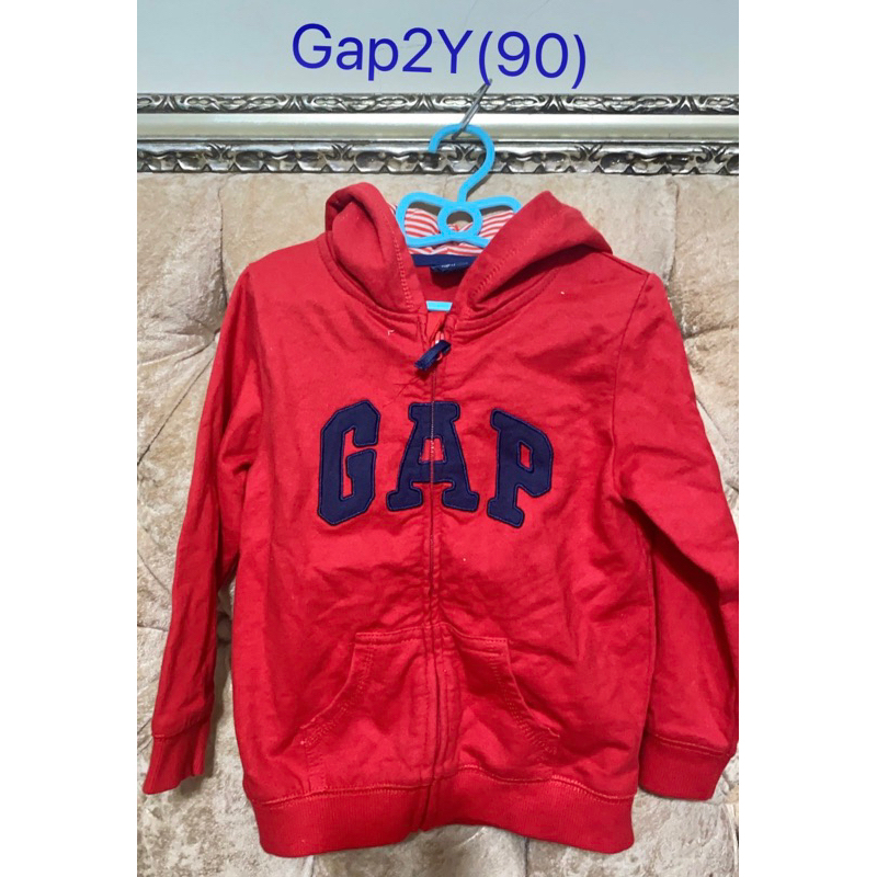 Gap正紅外套2Y(90-100) | 蝦皮購物
