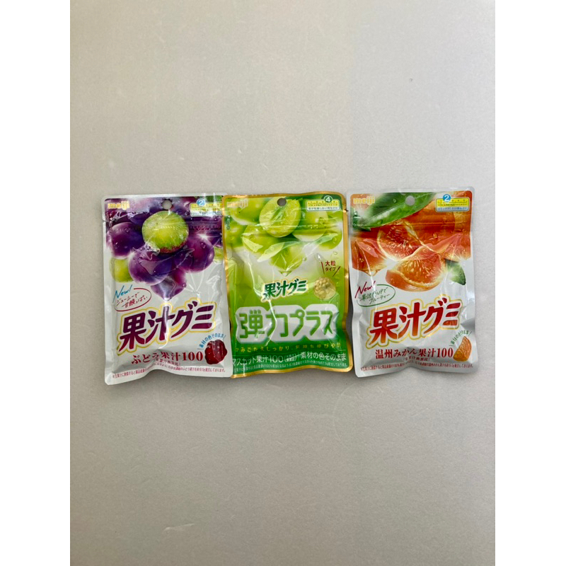 日本【Meiji 明治】果汁QQ軟糖 葡萄/溫州蜜柑/麝香葡萄 54g | 蝦皮購物