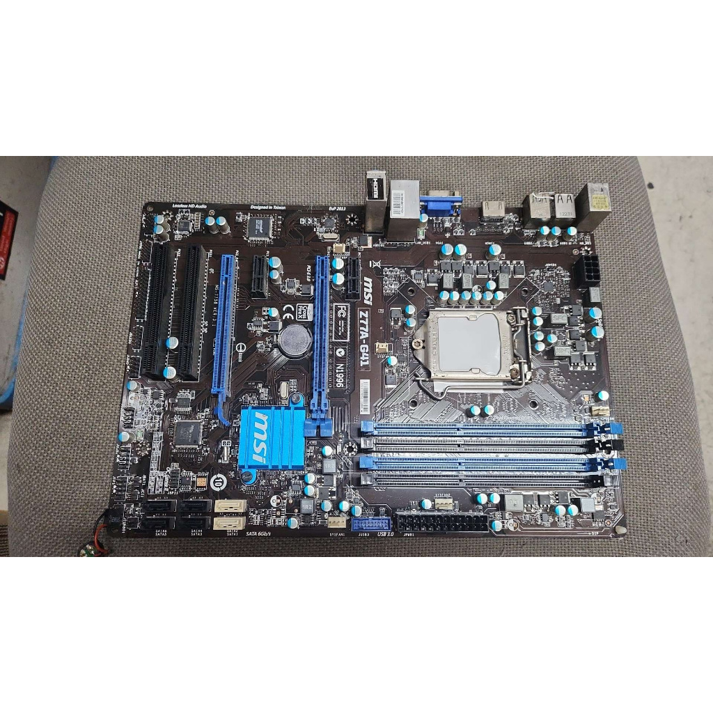 含稅 HDMI故障2個USB孔壞 微星 Z77A-G41 附擋版 1155 保固一個月 12V652 | 蝦皮購物