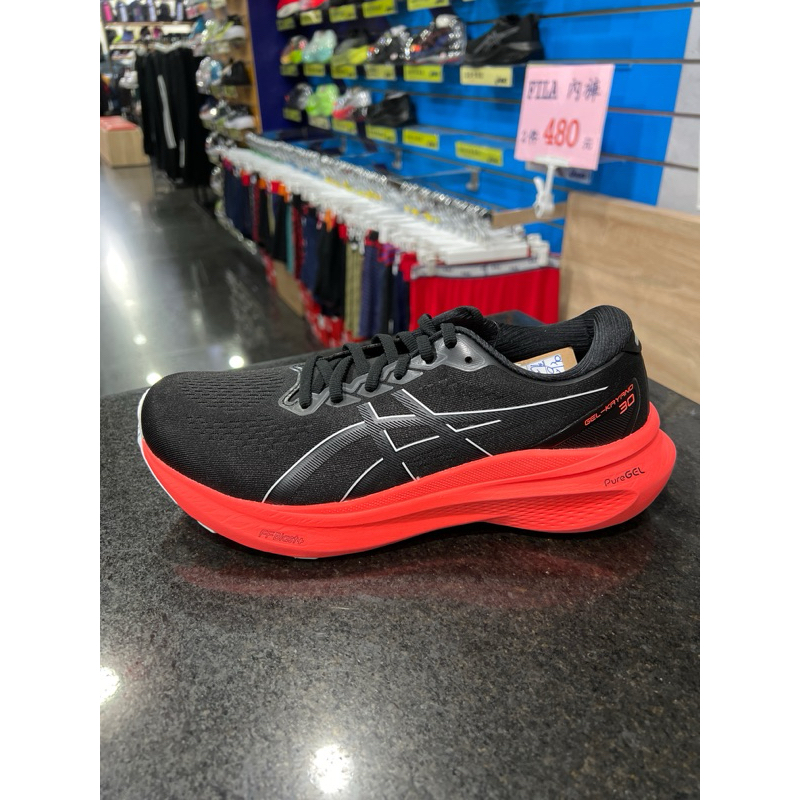 ASICS GEL-KAYANO 30 男款 正常楦 支撐型 慢跑鞋 1011B548-006 黑橘紅 | 蝦皮購物