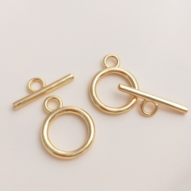 宏雲Hongyun-Ala-保色diy配件14K鍍金OT扣連接扣圓形愛心星形手鏈扣項鏈扣飾品材料 | 蝦皮購物