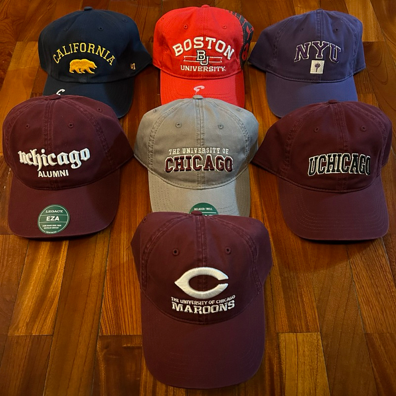 NCAA 美國大學 柏克萊 波士頓 紐約 芝加哥 大學 棒球帽 老帽 帽 校隊 校徽 籃球 MLB NBA emba | 蝦皮購物